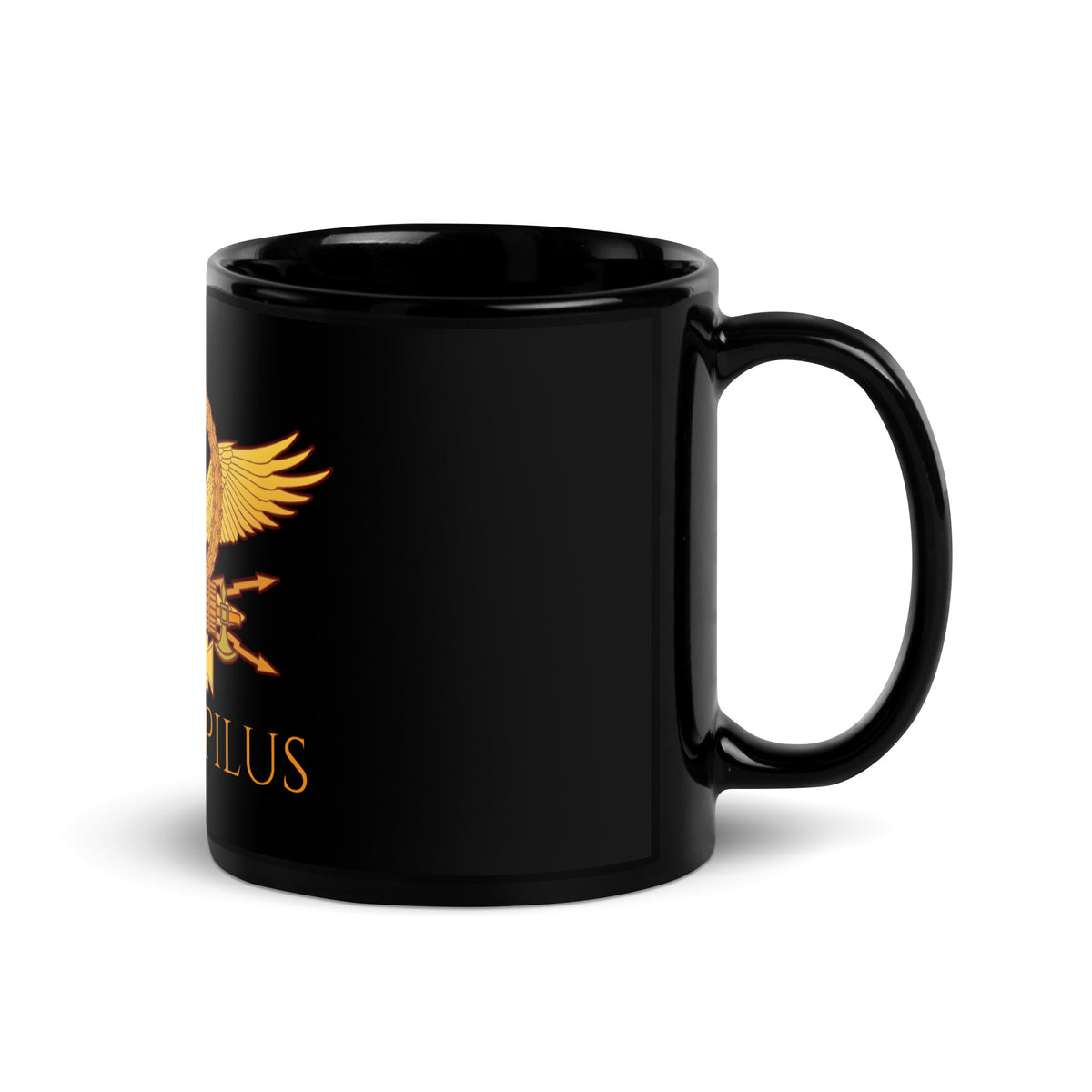 Primus Pilus - Roman Eagle - Black Glossy Mug – SPQR Emporium