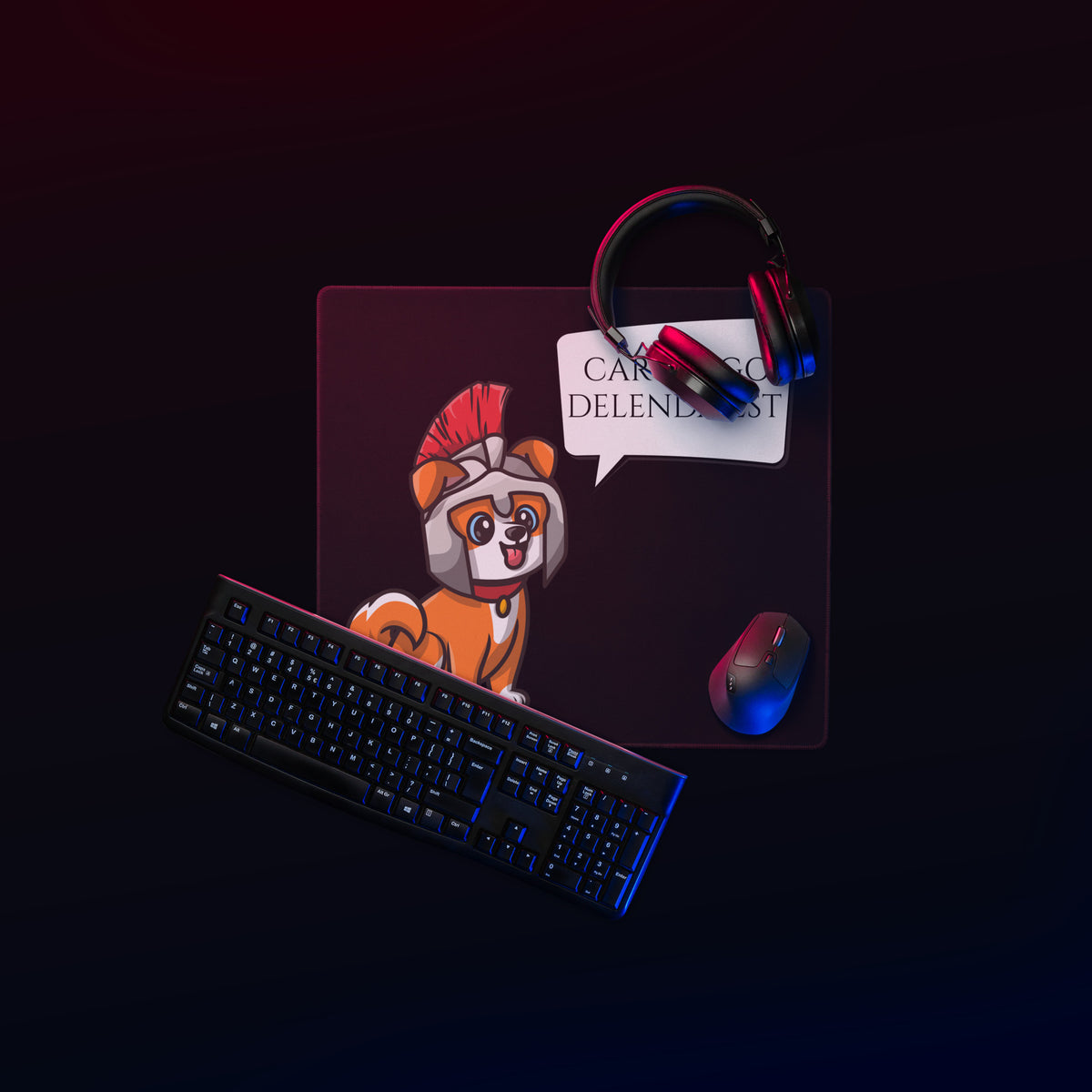 Carthago Delenda Est - Ancient Roman Legionary Dog - Gaming Mouse Pad ...