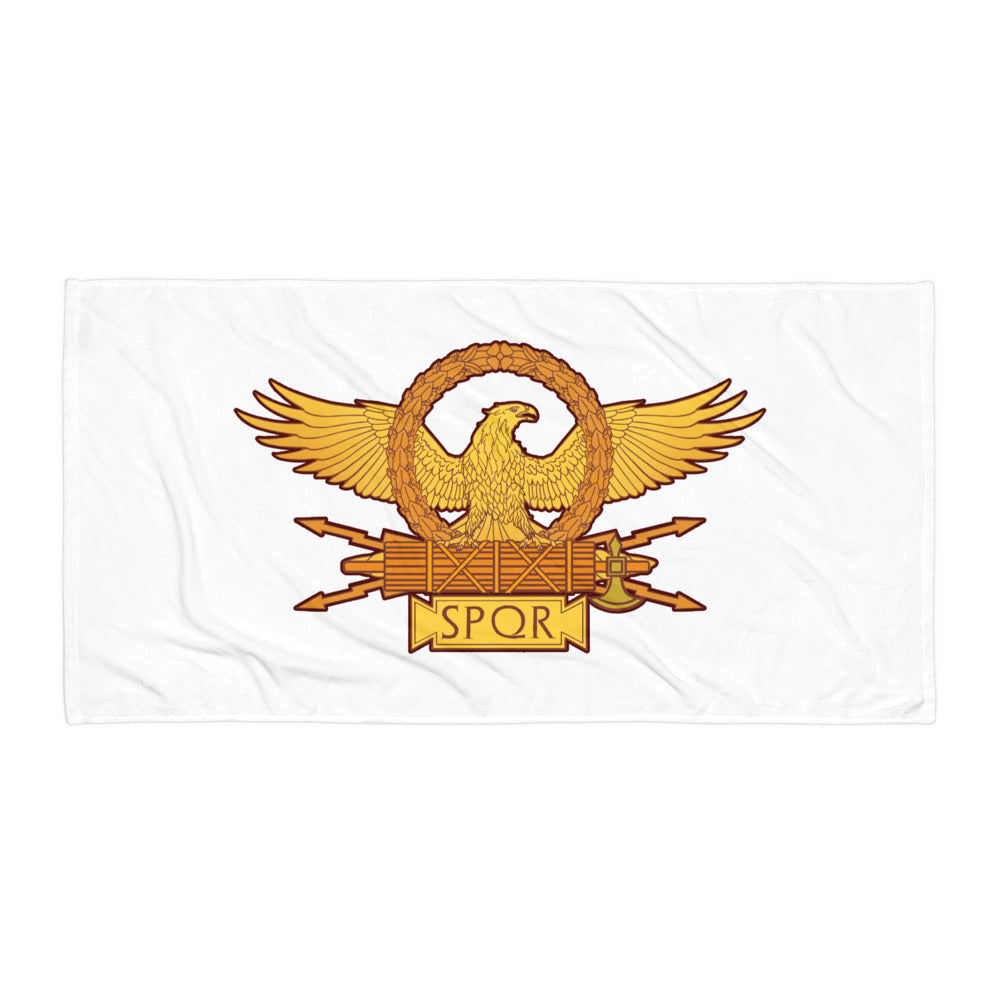 SPQR Roman Eagle - Ancient Rome Bath Towel