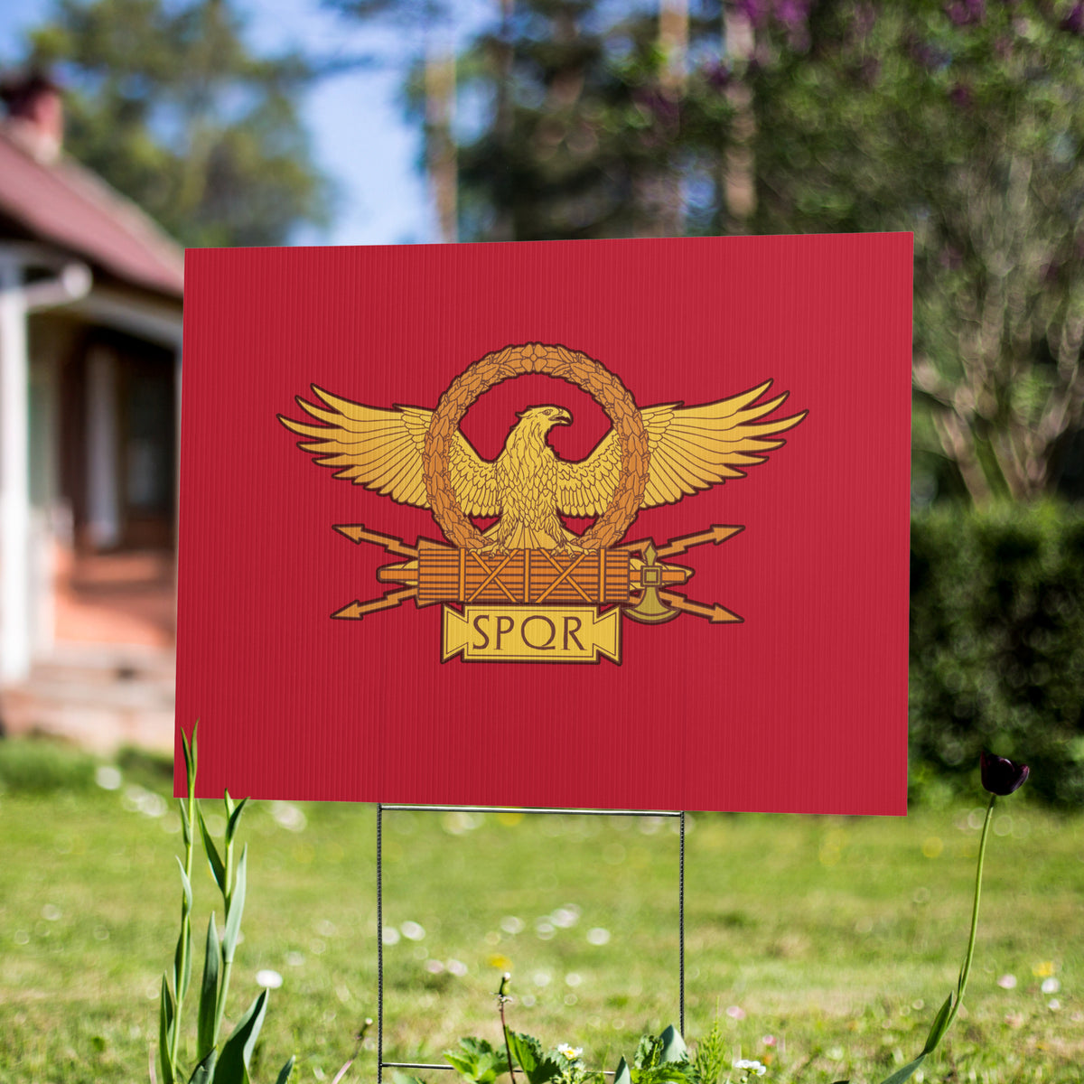 Ancient Rome Legionary Eagle Yard Sign – SPQR Emporium